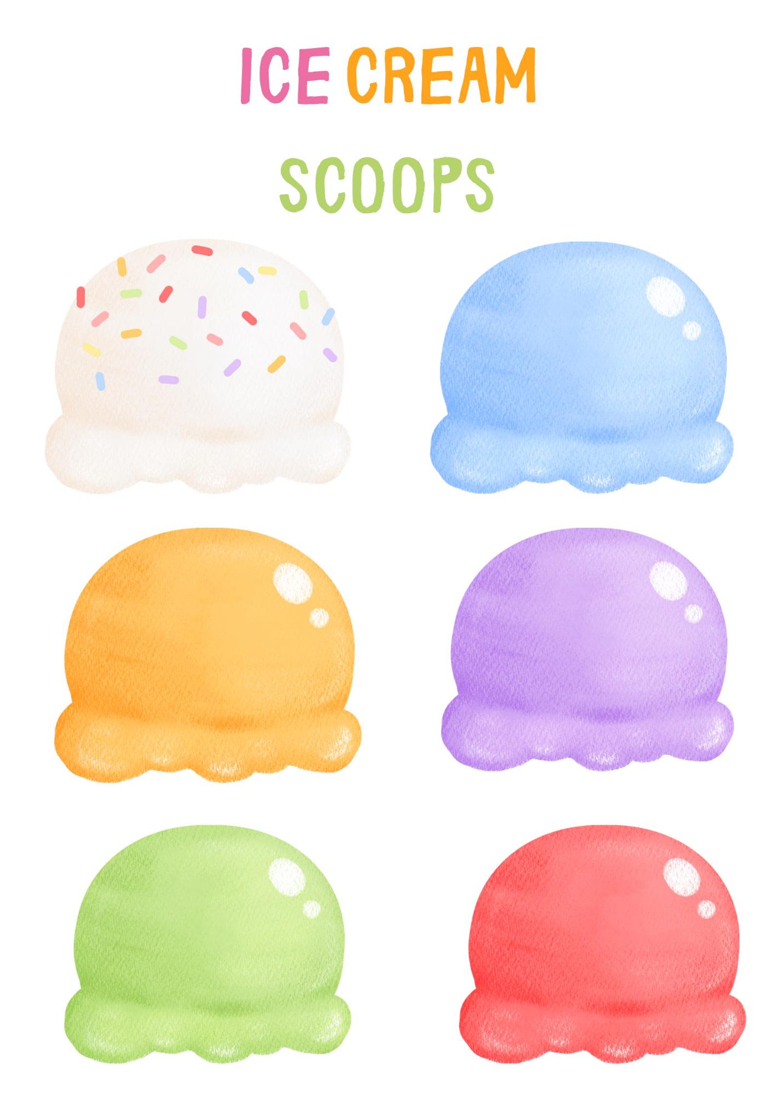 Counting Ice Cream Scoops Game, Learning Numbers, Math Skills, Counting ...