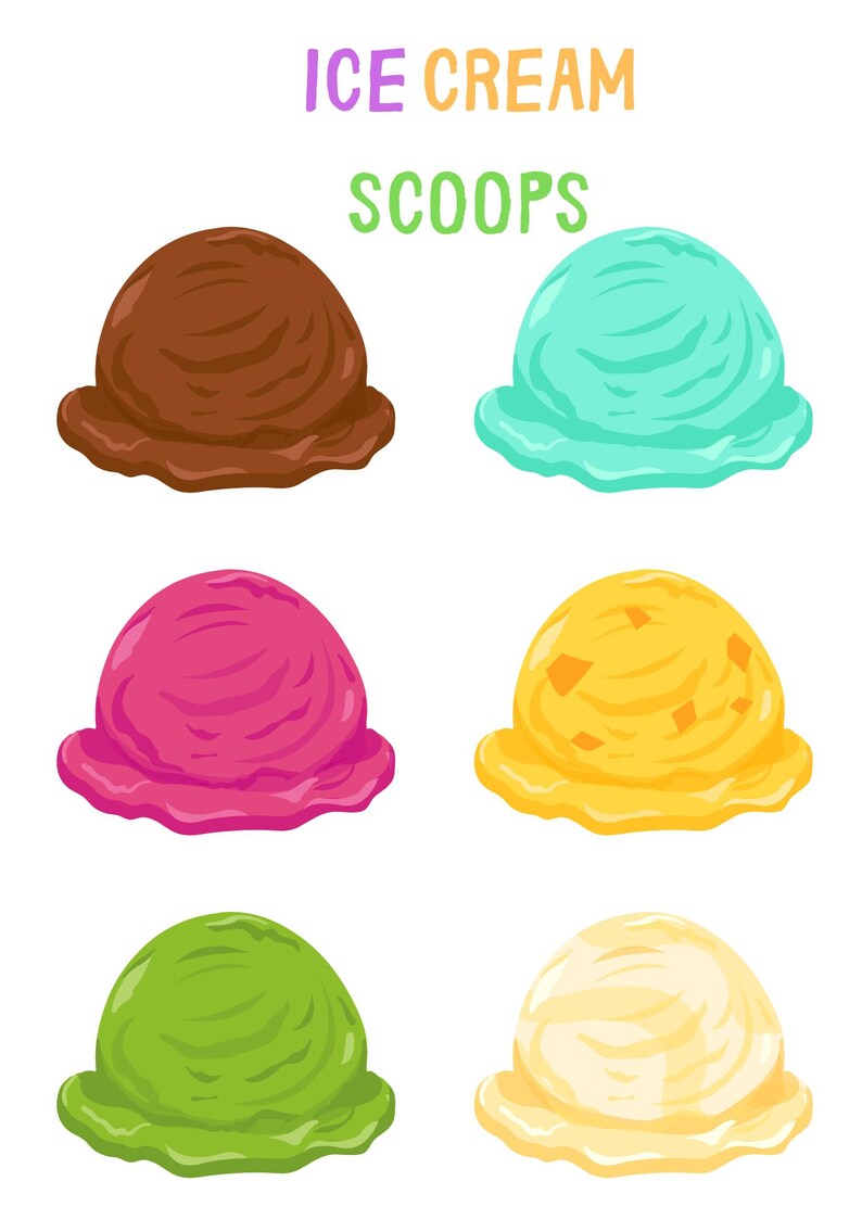 Counting Ice Cream Scoops Game, Learning Numbers, Math Skills, Counting ...