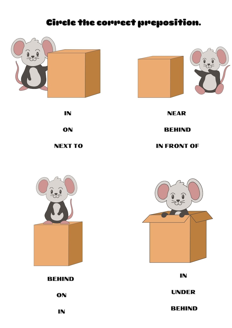 Prepositions of Place Worksheets: ESL Grammar Practice (digital ...