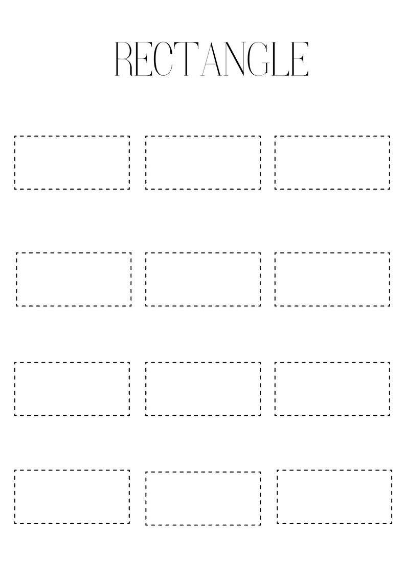 Shape Tracing Worksheets: Pre-writing Skills Practice (digital Download ...