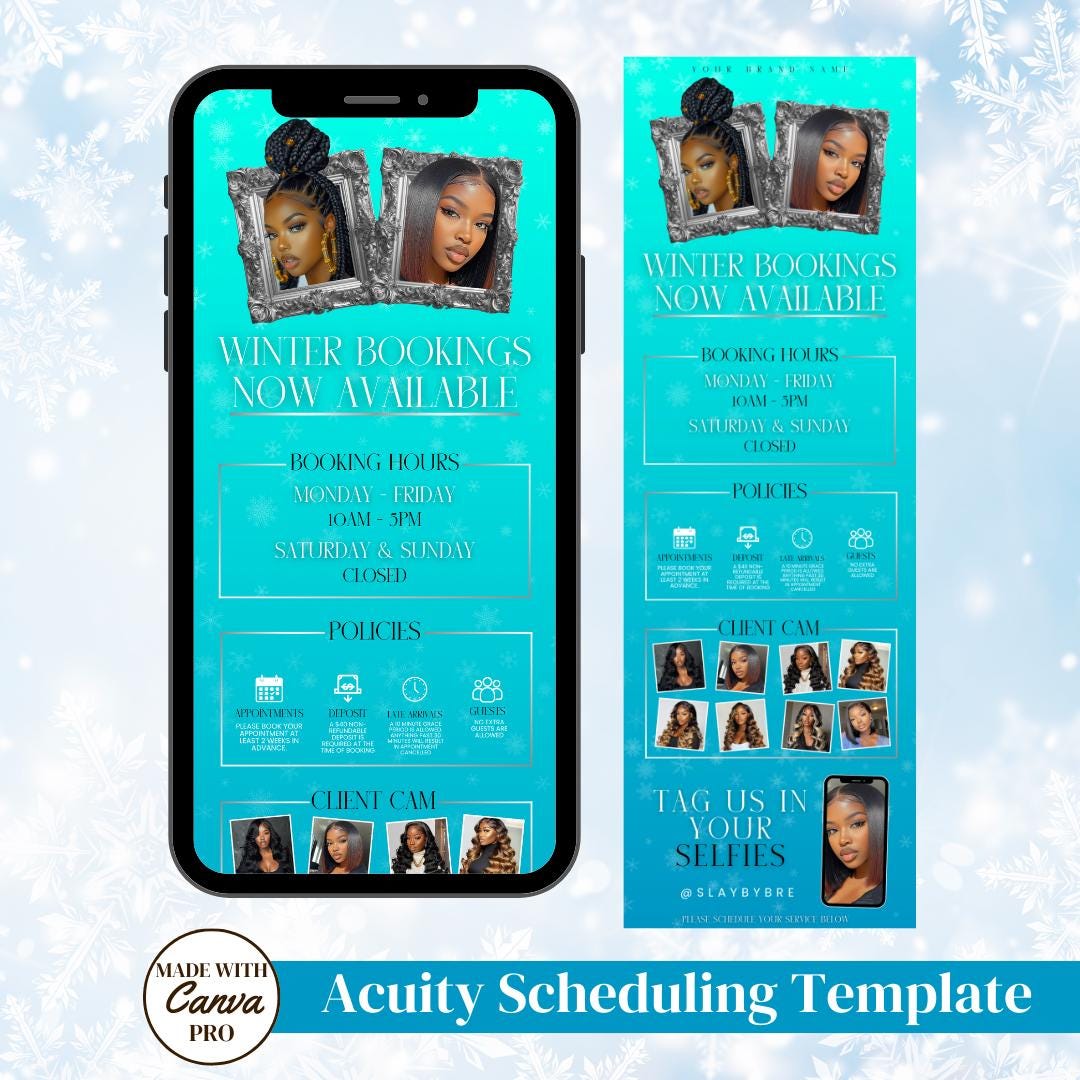 Acuity Scheduling Template, Acuity Scheduling Template Hair Stylist ...