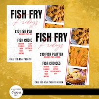 Fish Fry Fundraiser Flyer Template, Fish Fry Fundraiser Invitation ...