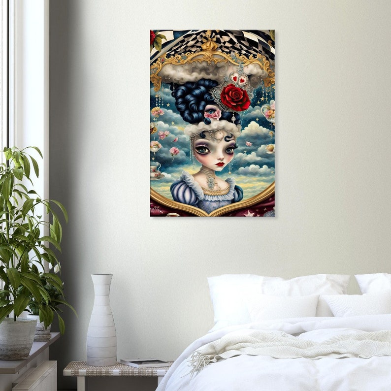 Monalice Timeless Beauty Kanvas 24 X 36 Pop Surrealism Wonderland ...