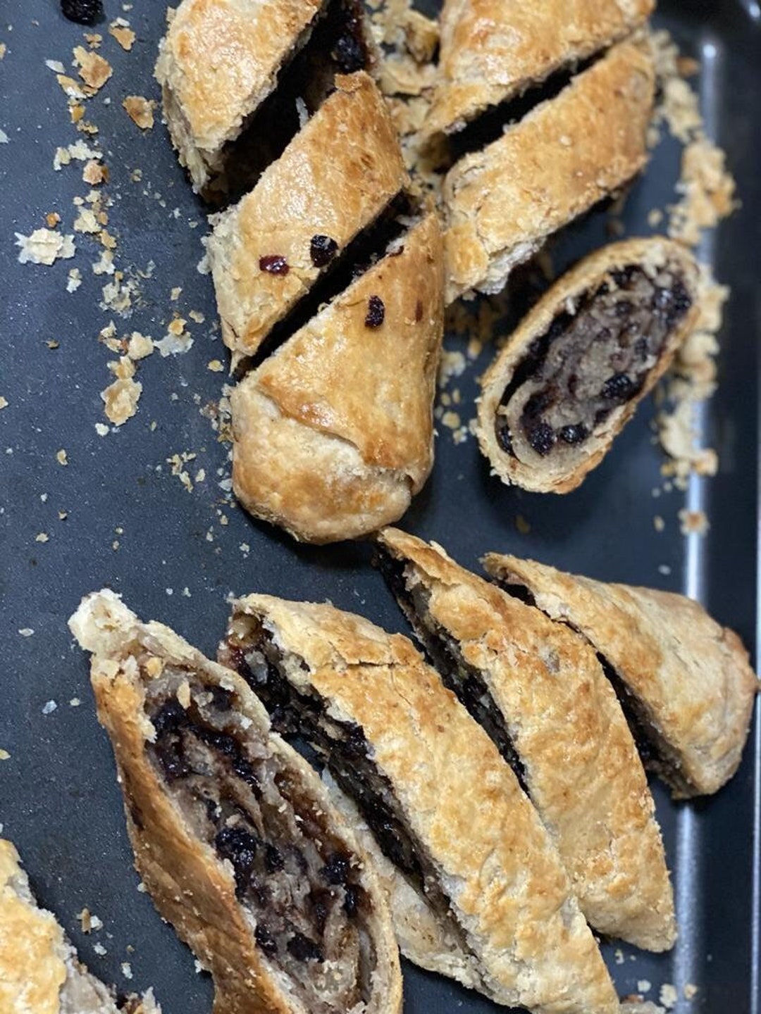 Trini Currants Roll Flaky Pastry Pastry Trinidad Snacks - Etsy