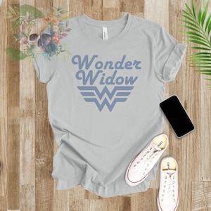 Wonder Widow | Cheeky Bereavement Shirt for Grieving Wife, Sarcastic ...