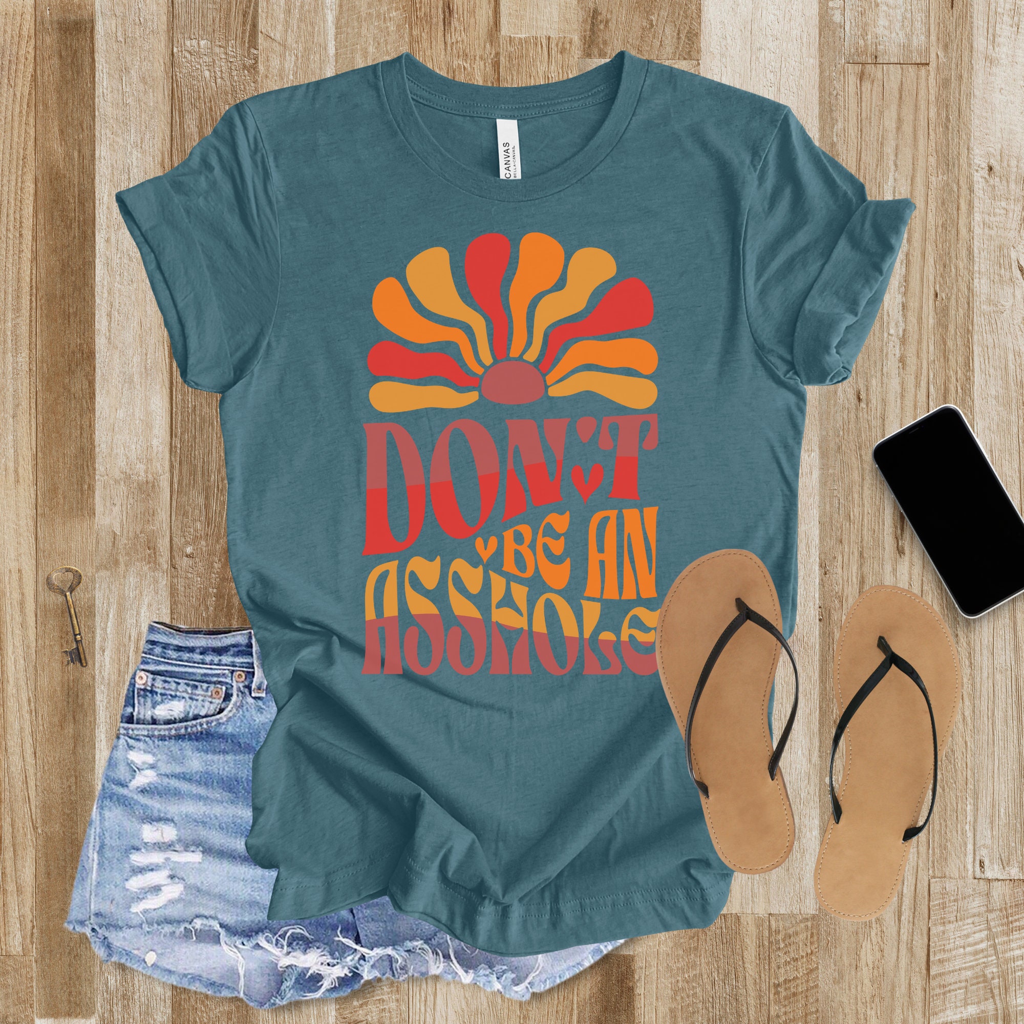 Don't Be an A-hole Snarky Retro Sunshine Shirt Dry Humor Wear Ironic ...