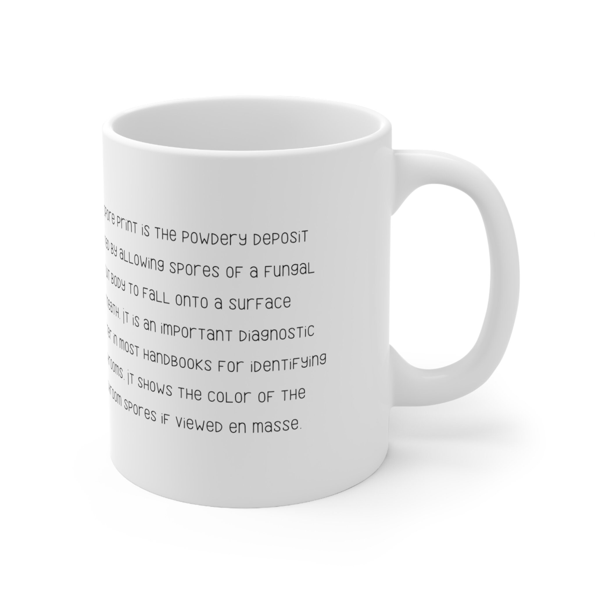 Psilocybin Mushroom Spore Coffee Cup for Mycologists, Foragers, Fungi ...