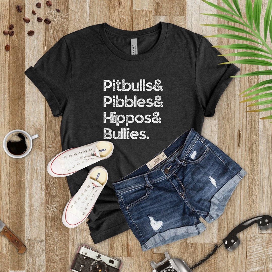 Pit Bull Lovers in the Iconic Urban Style Tshirt, Velvet Hippo Dad ...