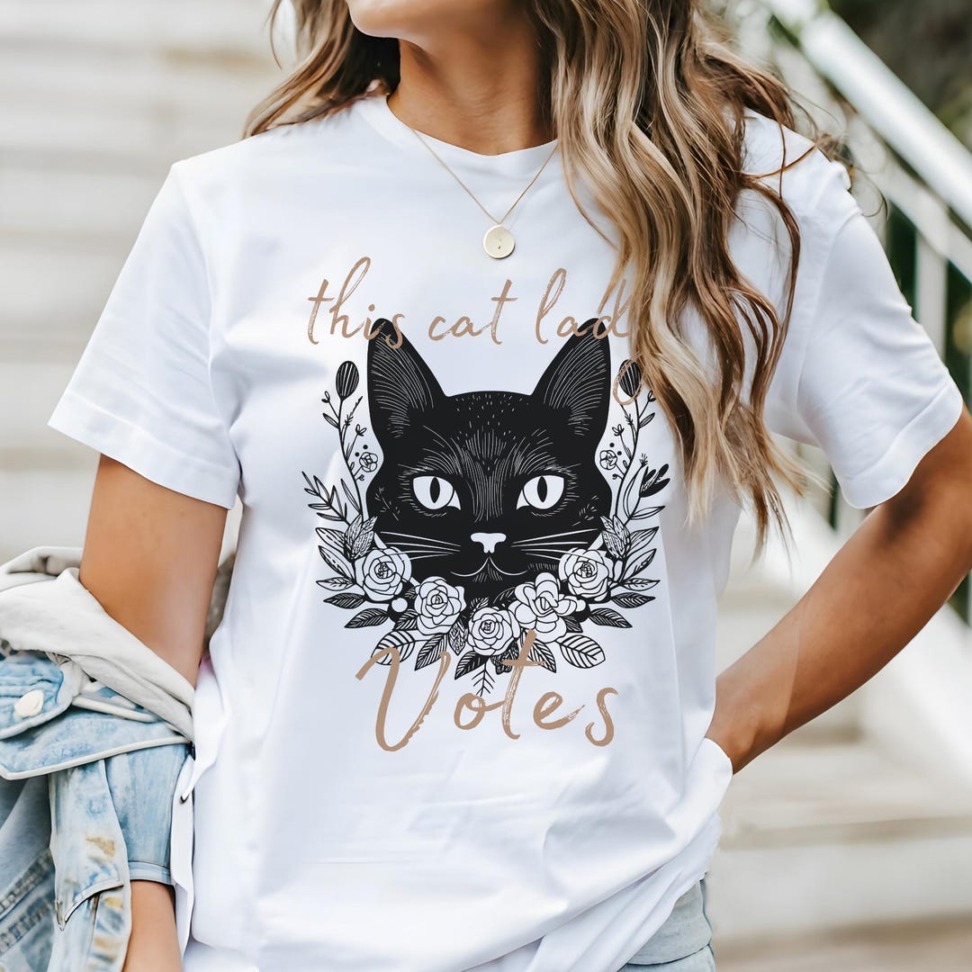 This Cat Lady Votes, Express Ship Available, Crazy Kitty Ladies Shirt ...
