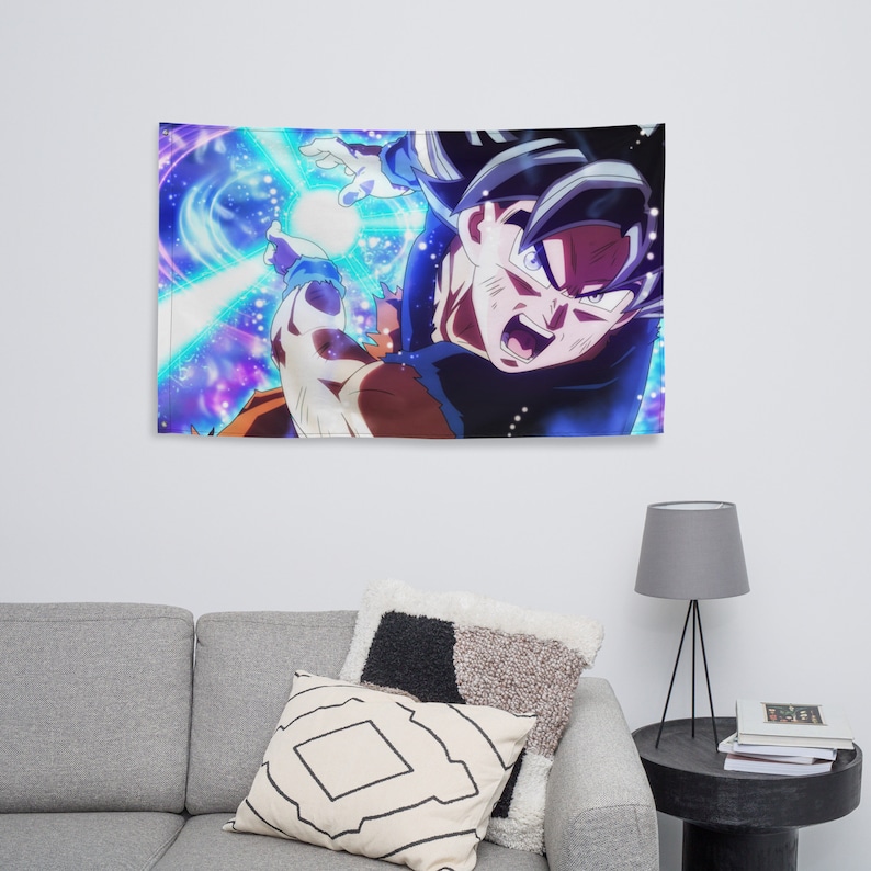 Son Goku Ultra Instinct Flag Dragon Ball Z Banner Flag Flag Wall ...