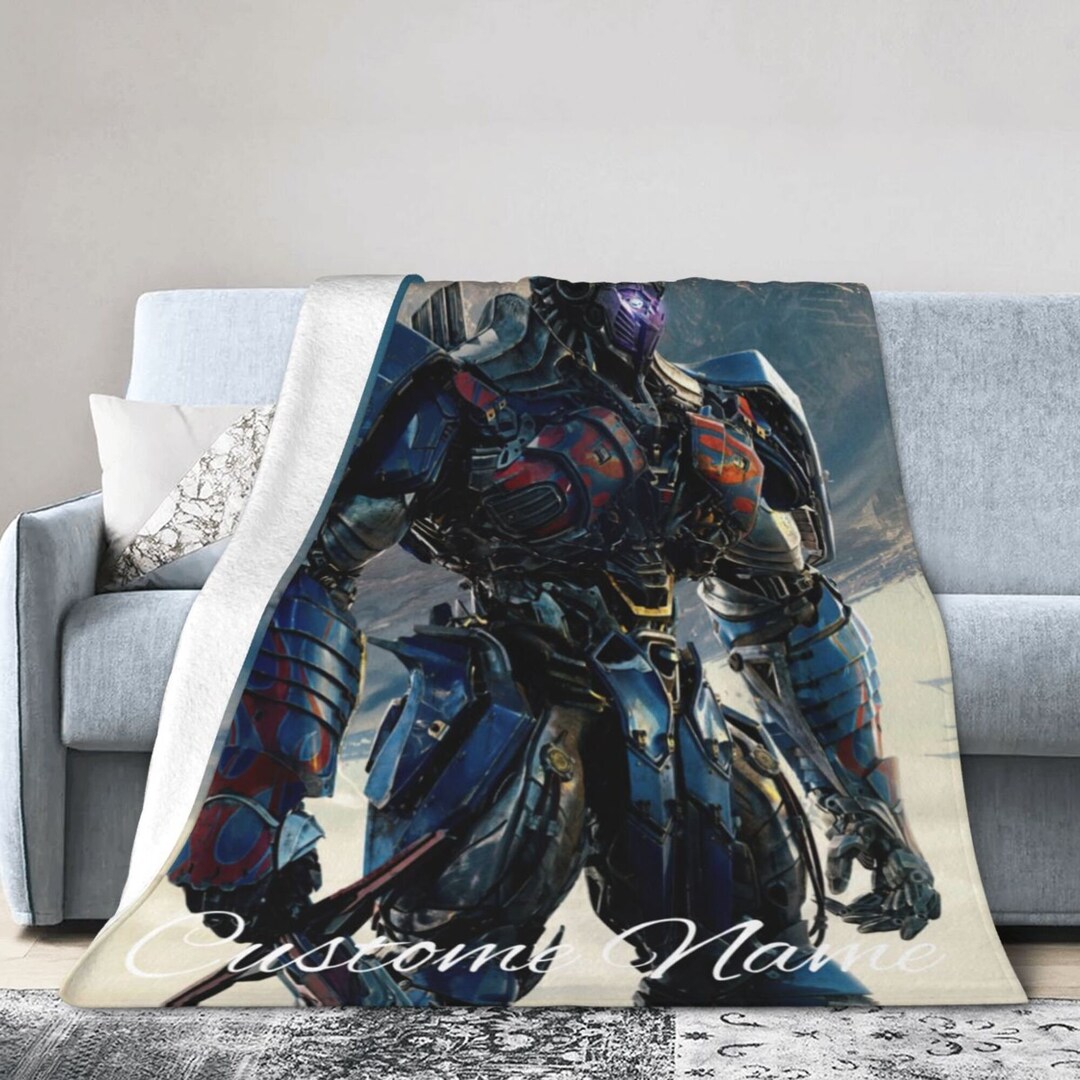 Transformers Blanket, Personalized Custom Name Blanket, Flannel Ultra ...