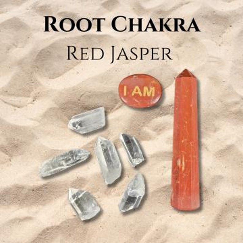 Root Chakra Gemstones and Crystal Collection - Etsy