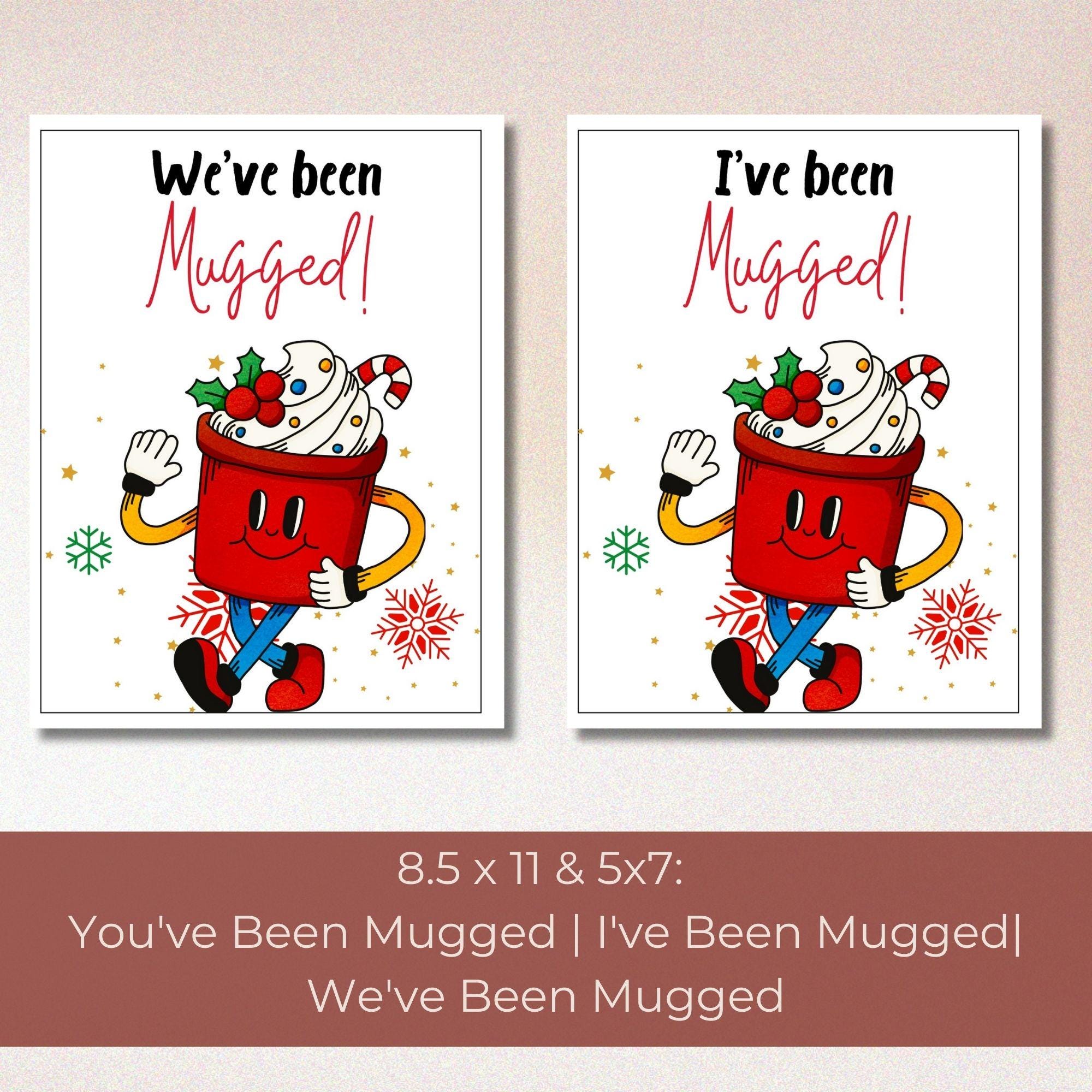 Youve Been Mugged Printable Youve Been Mugged Christmas Game Hug in Mug ...