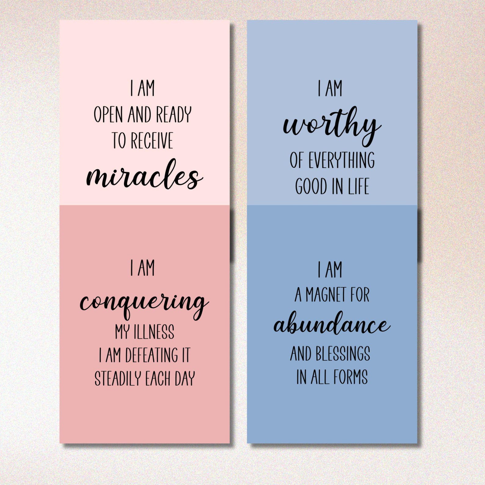 60 Affirmation Cards Printable, I AM Affirmation Cards, Affirmation ...