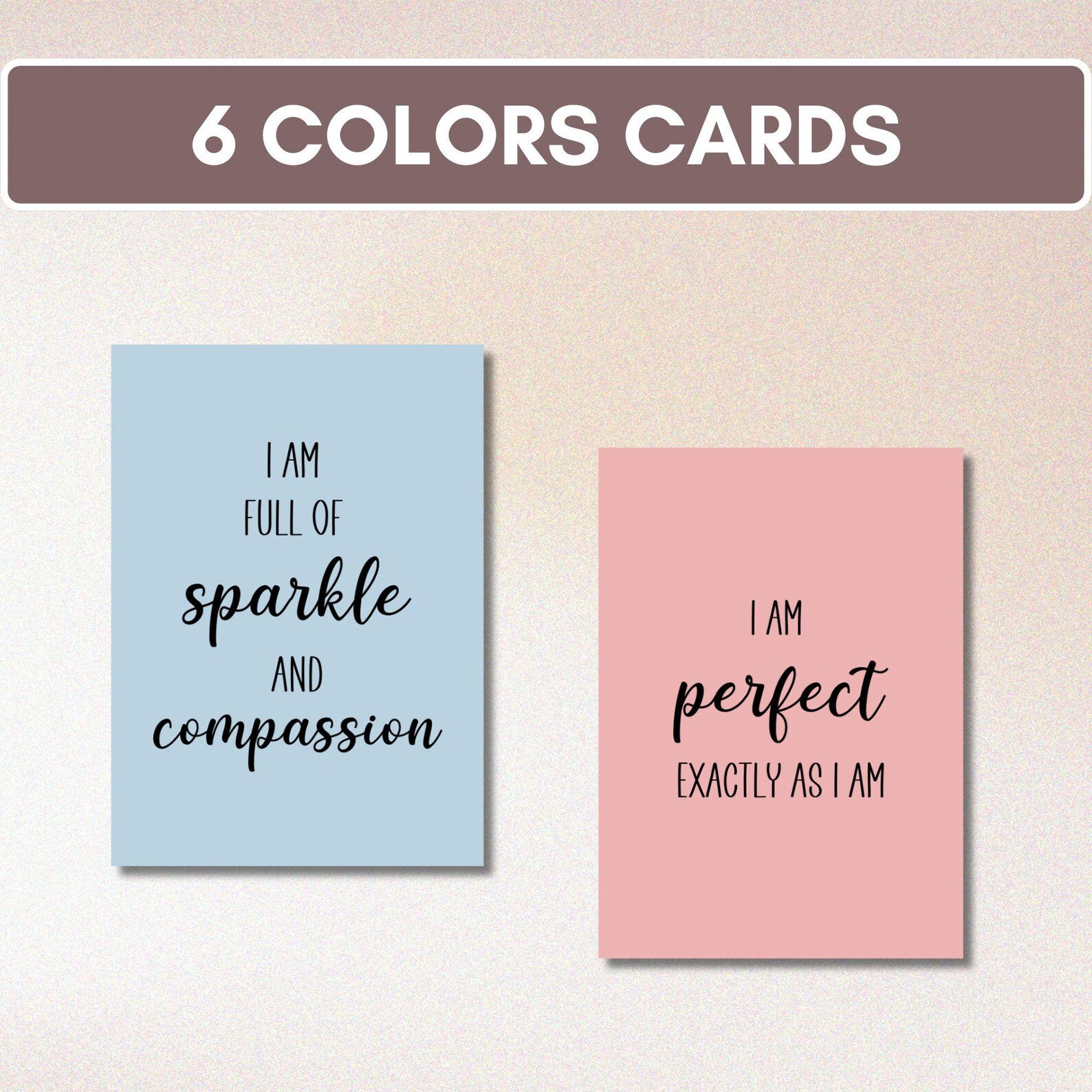 60 Affirmation Cards Printable, I AM Affirmation Cards, Affirmation ...