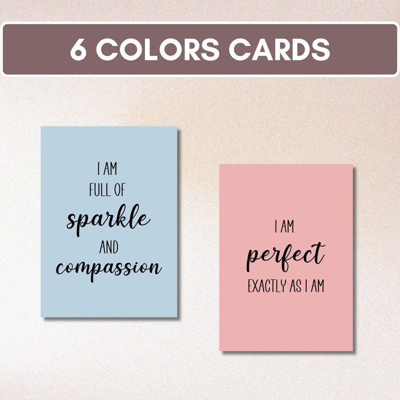 60 Affirmation Cards Printable, I AM Affirmation Cards, Affirmation ...