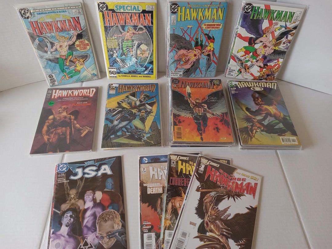 HUGE Hawkman Titles and Related Titles. DC Comics. 81 Issues. - Etsy
