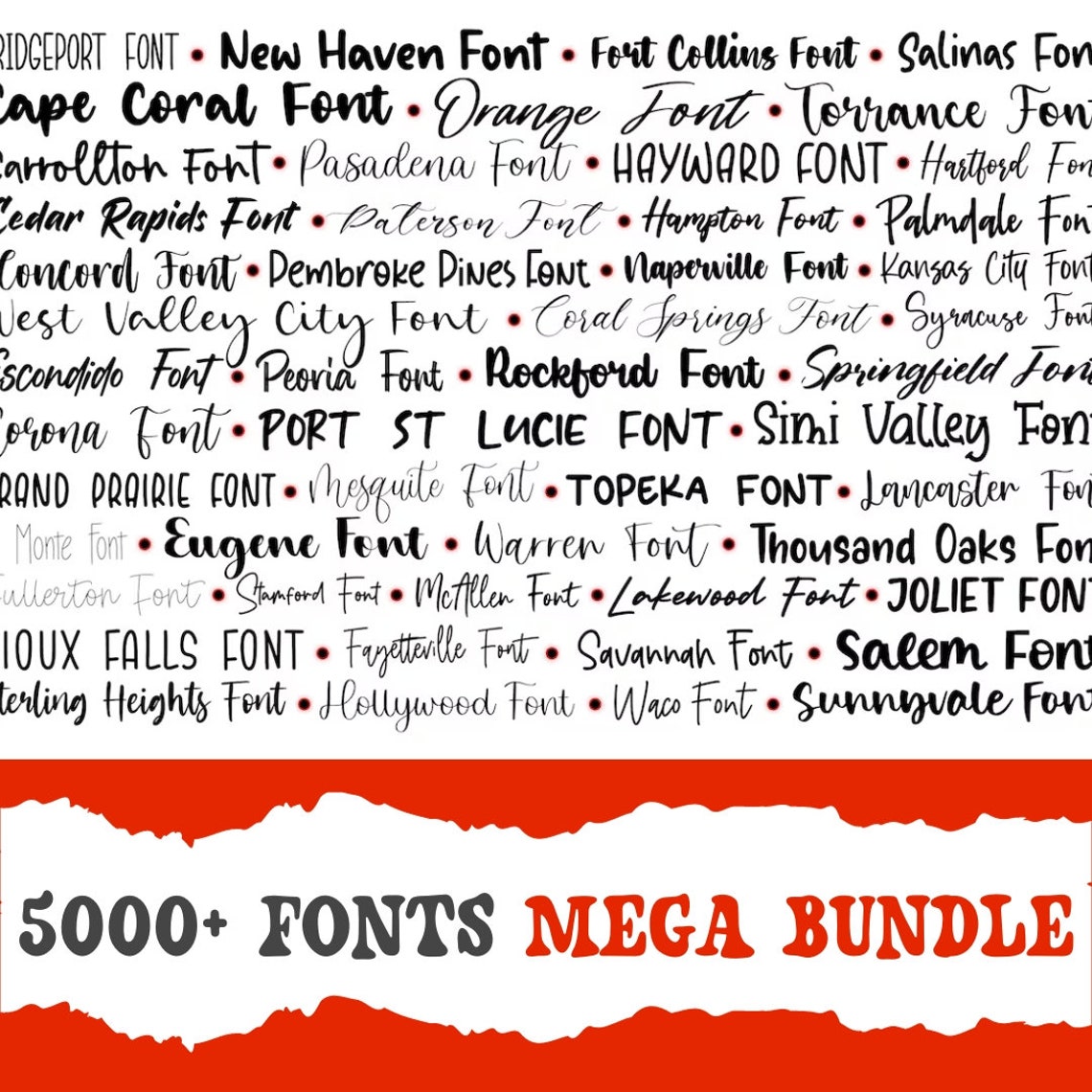 5,000 FONTS Cursive Fonts Svg, Handwritten Fonts Svg, Retro Fonts ...
