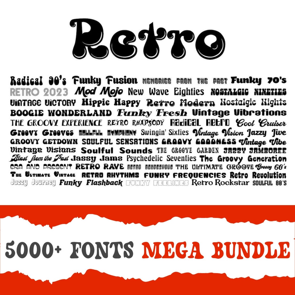 5,000 FONTS Cursive Fonts Svg, Handwritten Fonts Svg, Retro Fonts ...