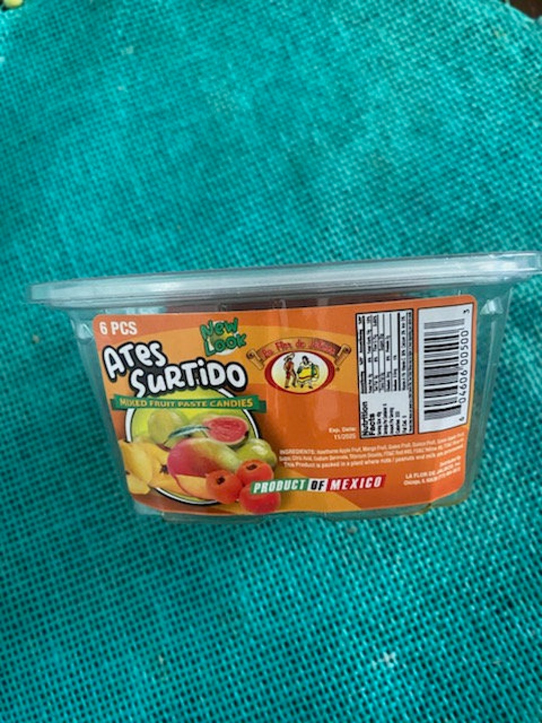 Ates Surtido La Flor De Jalisco, Mixed Fruit Paste Candies, Mexican ...