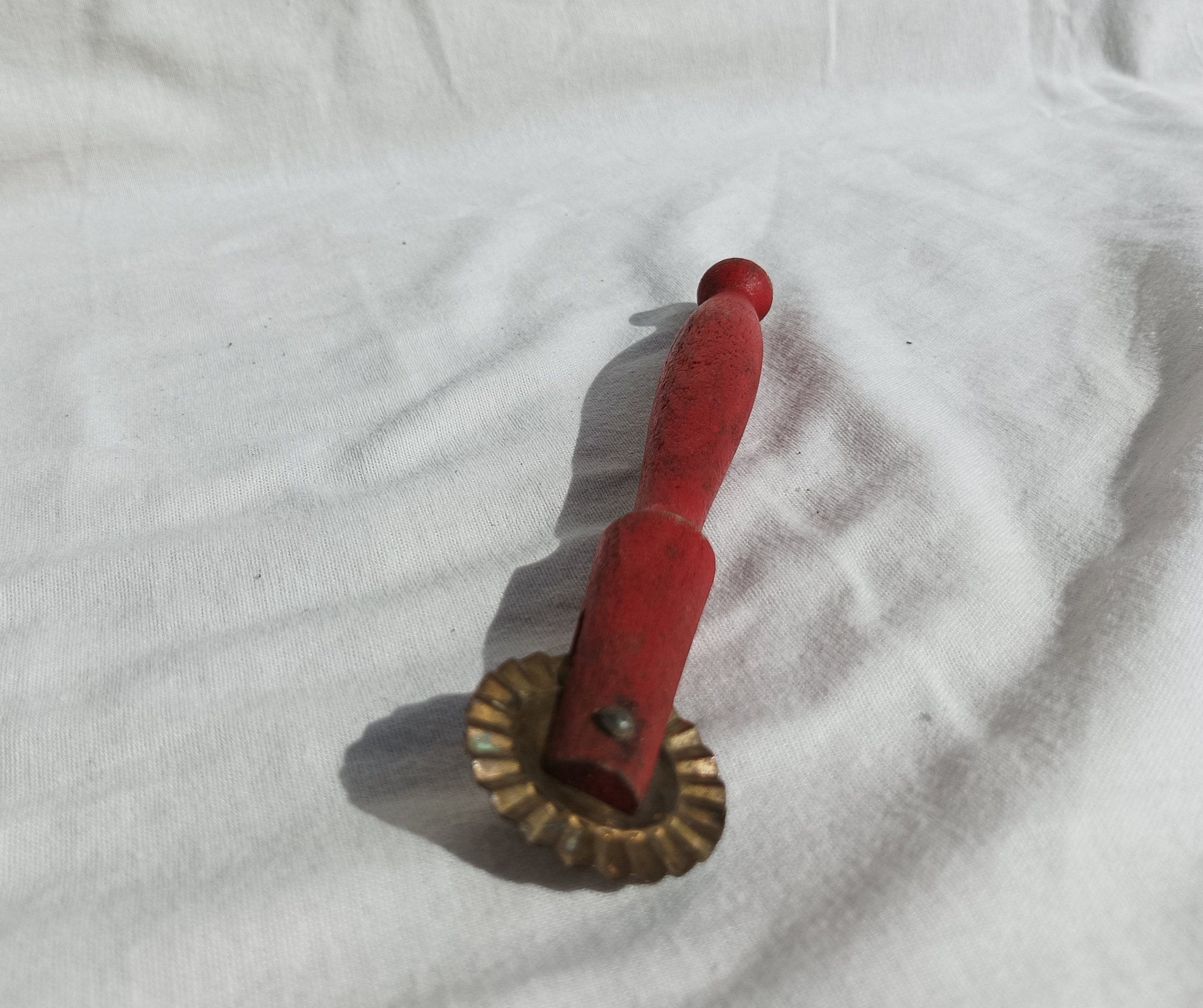 Old Brass and Wood Pasta Cutter, Vintage Dough Cutters, Grandmas Pasta ...