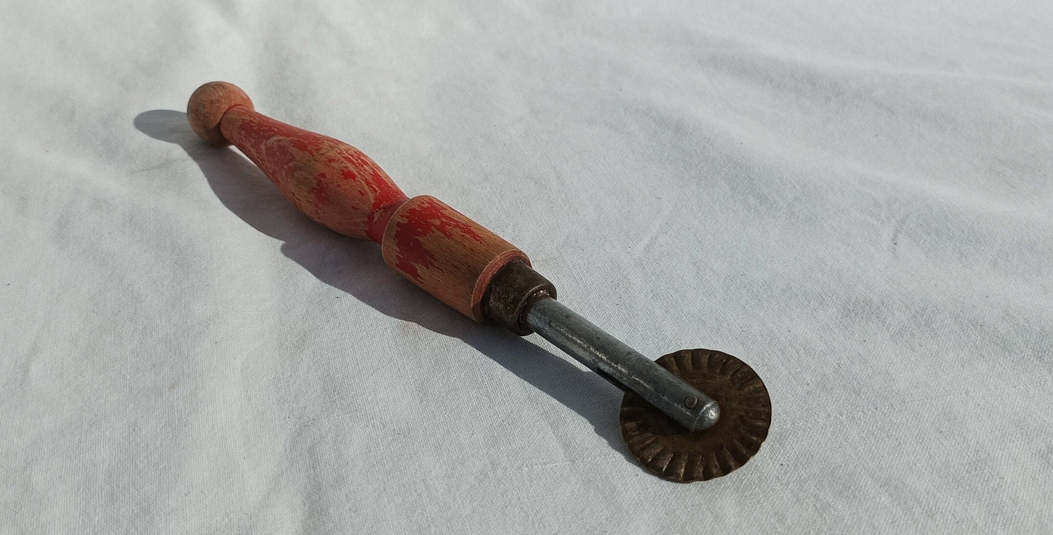 Old Brass and Wood Pasta Cutter, Vintage Dough Cutters, Grandmas Pasta ...