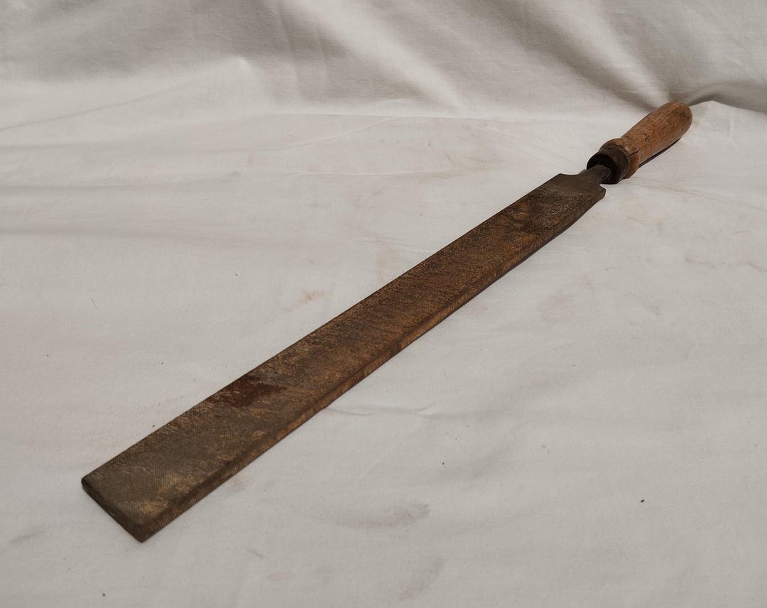 Vintage Wooden Handle File, Carpentry Woodworkers Tool Hand File Tool ...