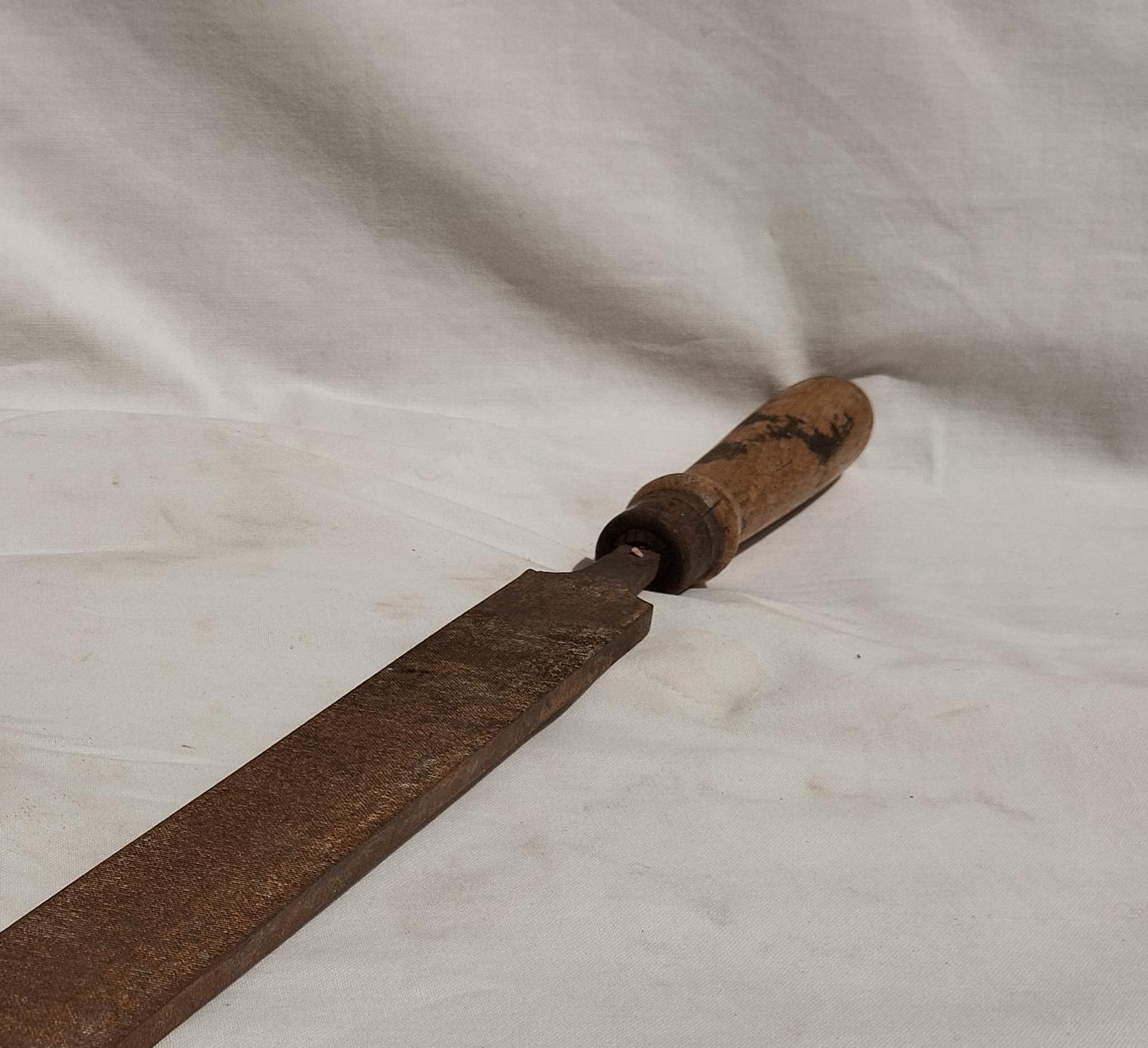 Vintage Wooden Handle File, Carpentry Woodworkers Tool Hand File Tool ...
