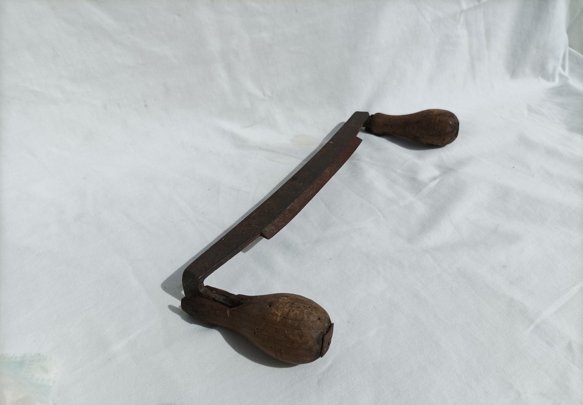 Antique Peeler Draw Knife, Vintage Forged Carpenters Drawknife, Rustic ...