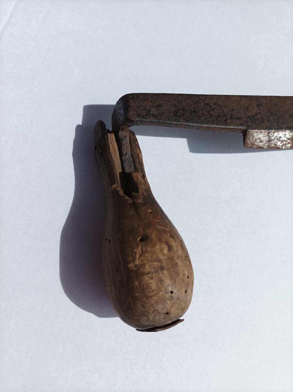 Antique Peeler Draw Knife, Vintage Forged Carpenters Drawknife, Rustic ...