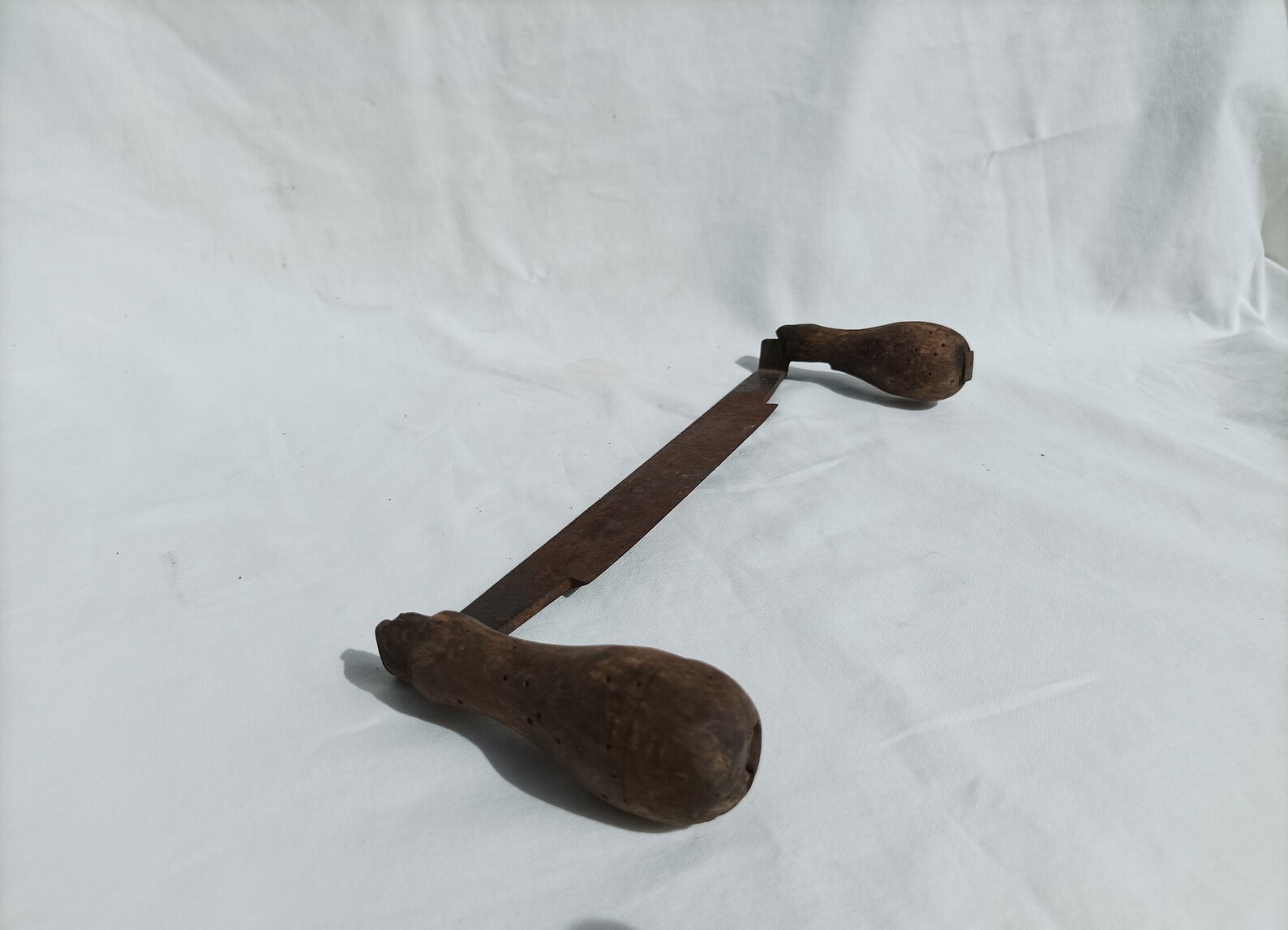 Antique Peeler Draw Knife, Vintage Forged Carpenters Drawknife, Rustic ...