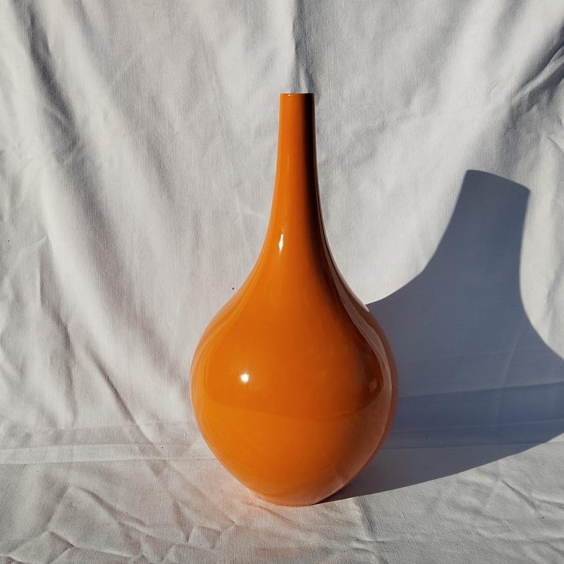 Orange Vase - Etsy