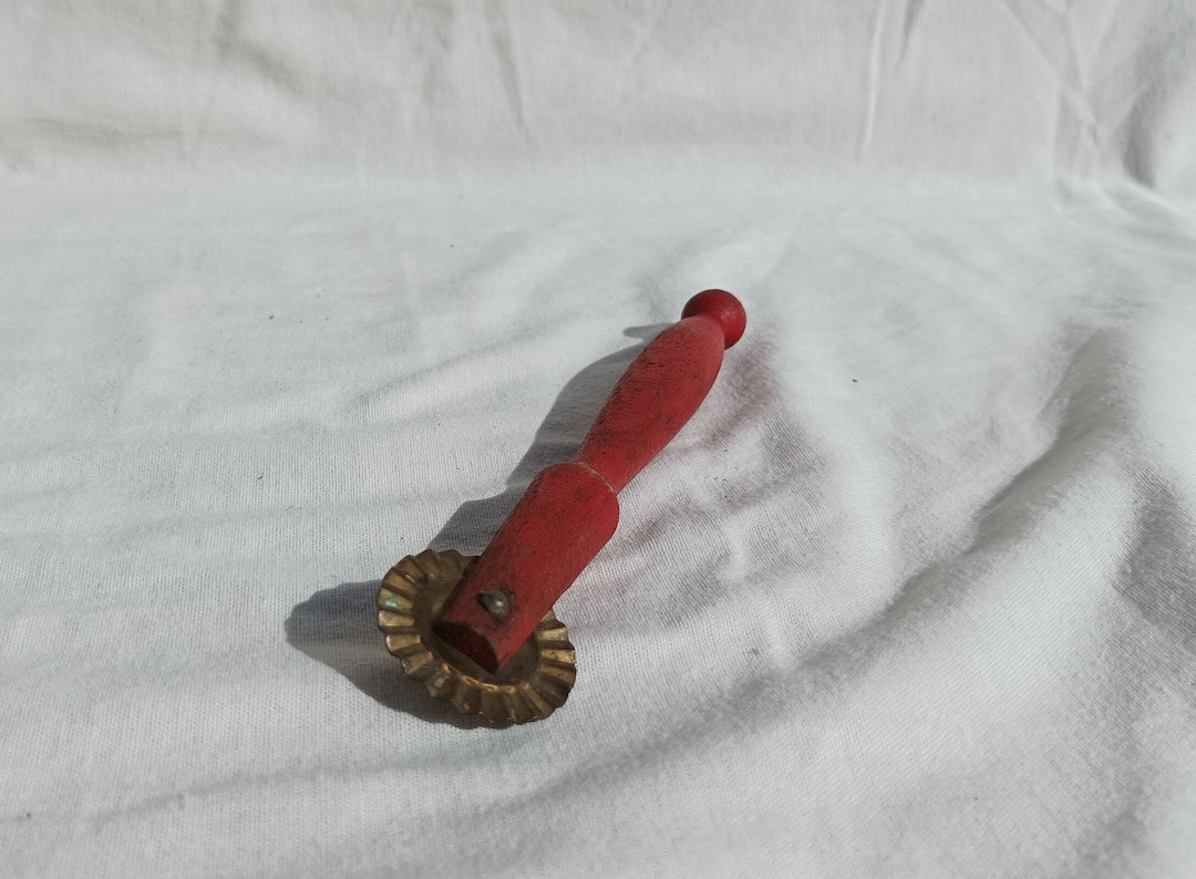 Old Brass and Wood Pasta Cutter, Vintage Dough Cutters, Grandmas Pasta ...