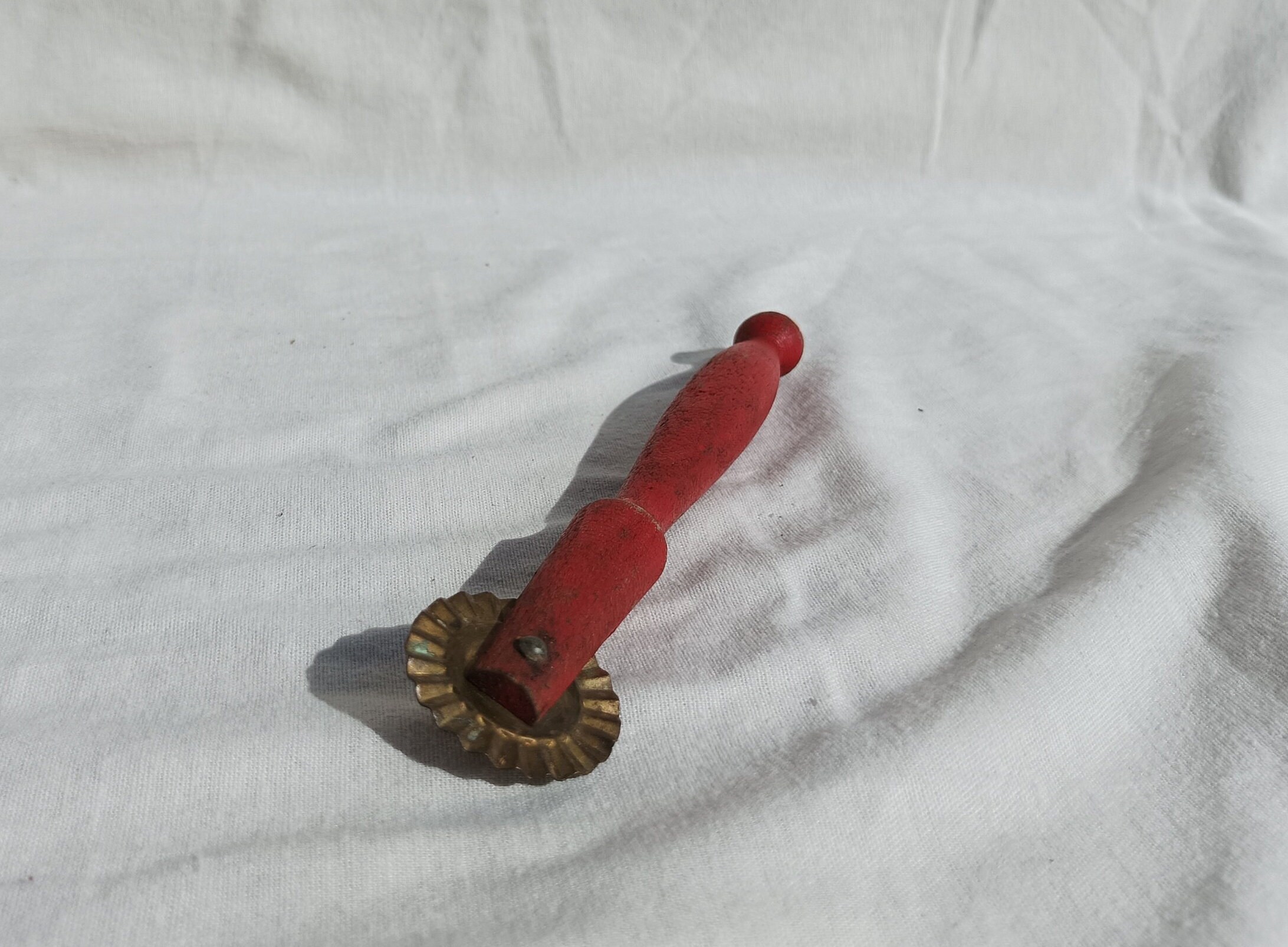Old Brass and Wood Pasta Cutter, Vintage Dough Cutters, Grandmas Pasta ...
