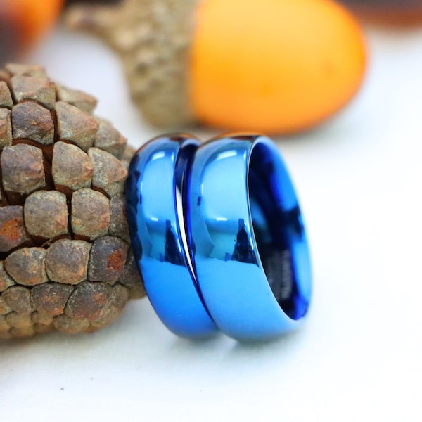 Blue Wedding Ring - Etsy