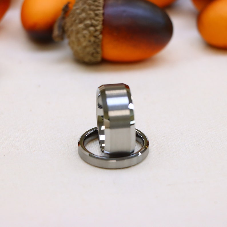 Brushed Tungsten Wedding Band, Statement Ring, 4-10mm - Etsy