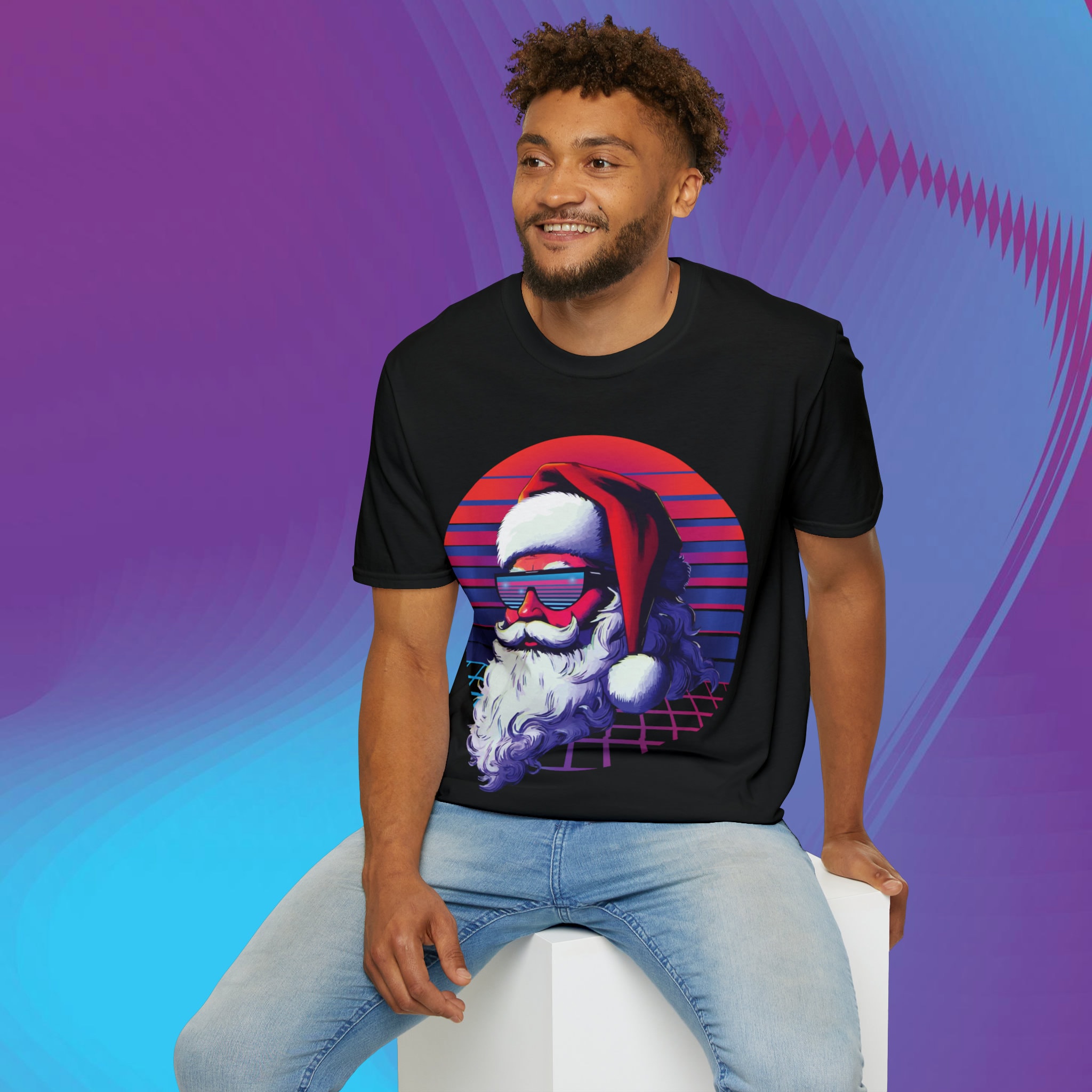 Retro 80's 90's Synthwave Vaporwave Retrowave Retro Sun Cool Custom ...