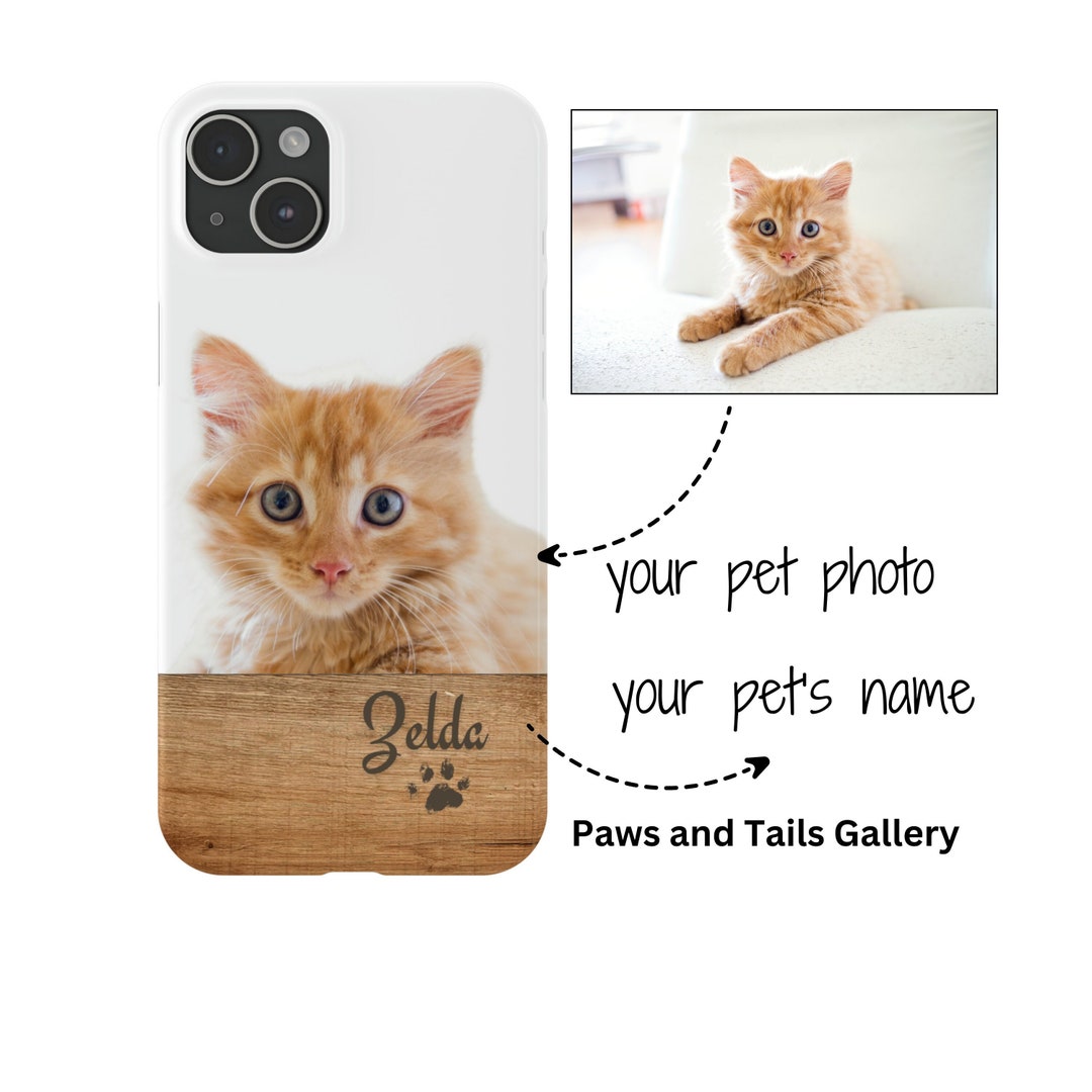 Custom Pet Phone Case Using Pet Photo Name Custom Dog Phone - Etsy