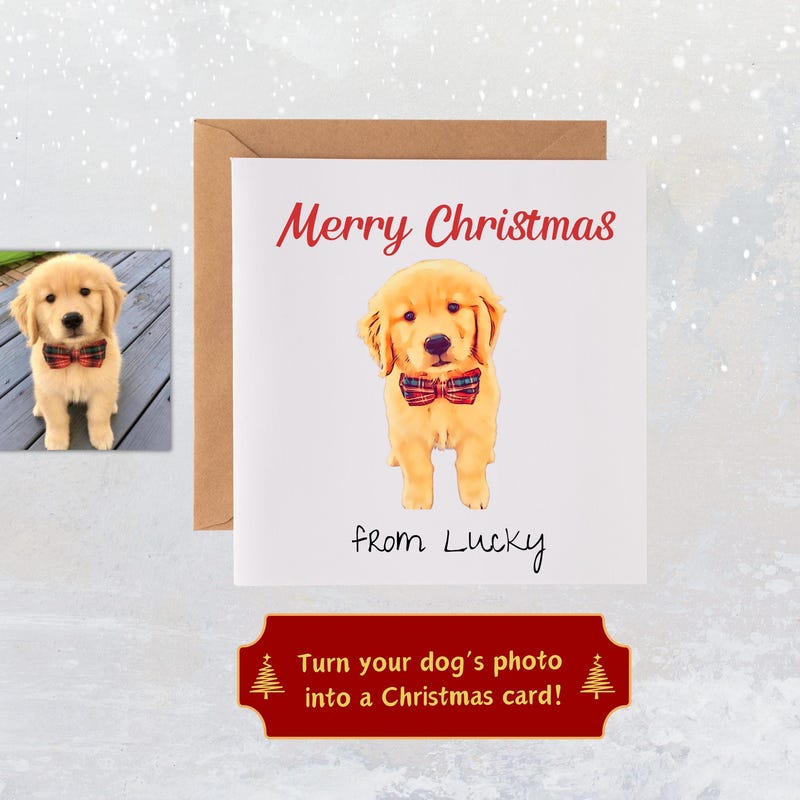 Dog Christmas Cards - Etsy