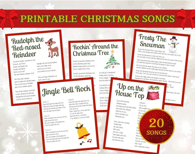 Vintage Christmas Carols Booklet Sheet Music of Holiday Songs - Etsy