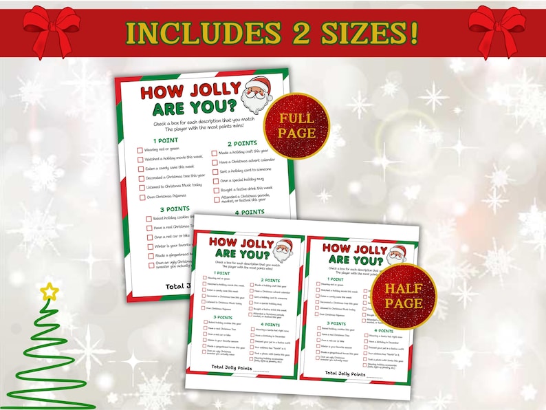How Jolly Are You Christmas Activity Teens, Icebreaker Christmas Party ...