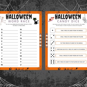12 Printable Halloween Party Games, Halloween Activities for Kids Teens ...