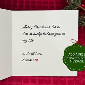 Loving Christmas Poem Card, Personal Christmas Sentiment Card ...