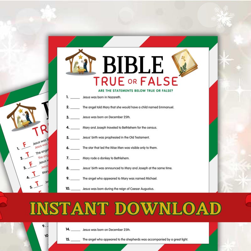 Christmas Games Church Party - Etsy