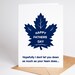 Fathers Day Card for Hockey Lover Dad, Leafs Fan Hockey Fathers Day ...