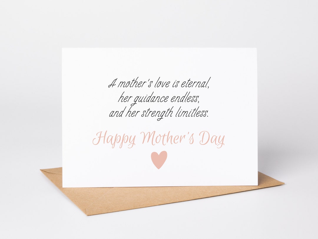 Personalized Mothers Day Card for Mom, Poem Card for Mothers Day ...