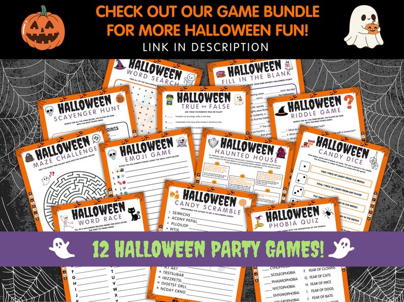 Printable Halloween Scavenger Hunt, Kids Halloween Treasure Hunt ...
