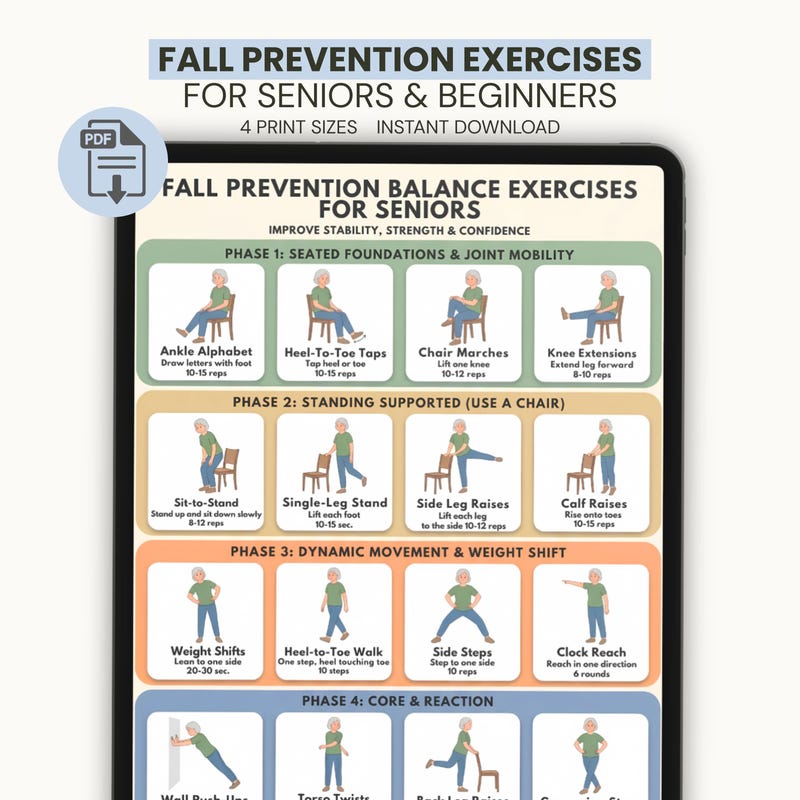 Fall Prevention Poster - Etsy