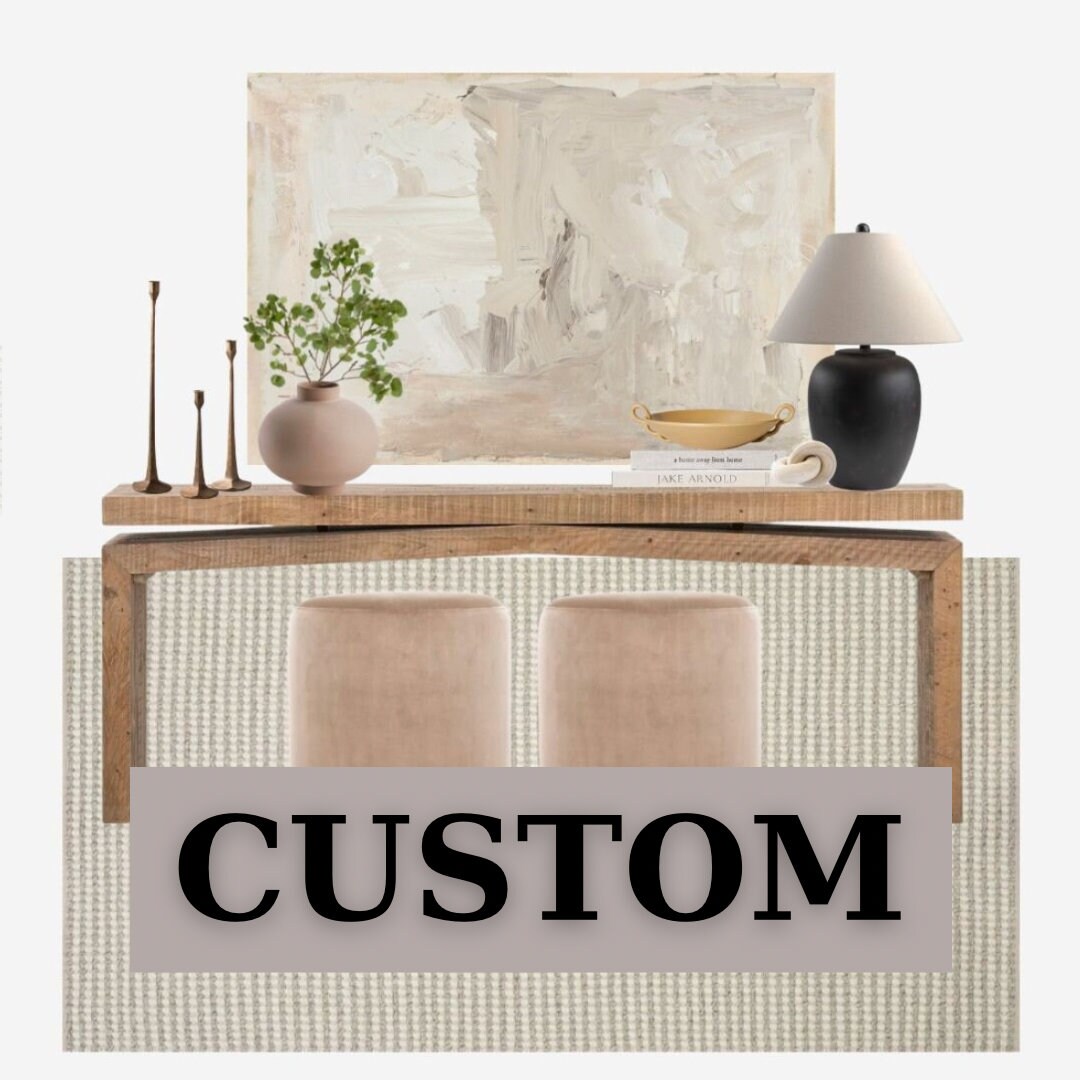 Custom Console Table Styling Design Package Console Table Decor Entry ...