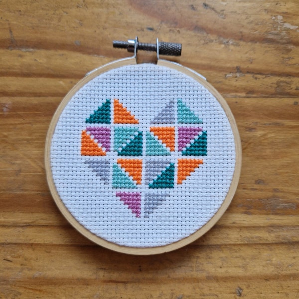 Geometric Heart - Etsy
